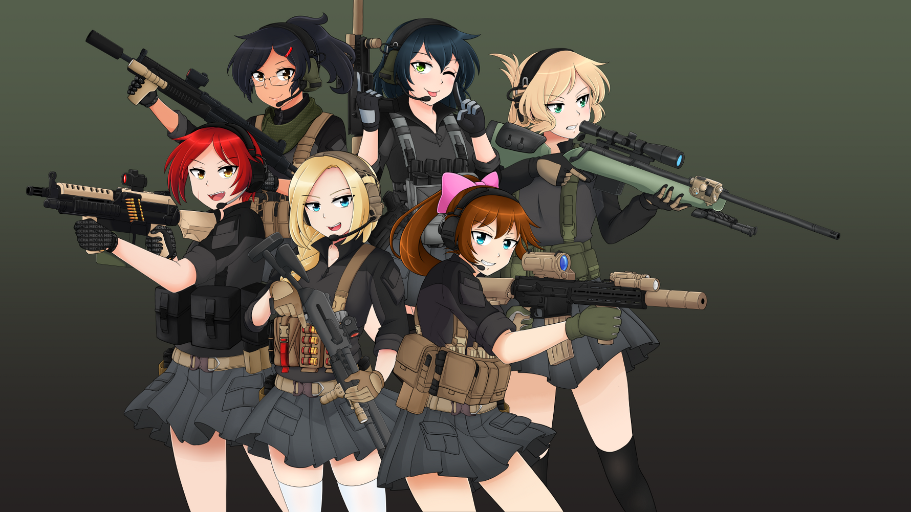 Weapons Grade Waifus - Anime Morale Patches